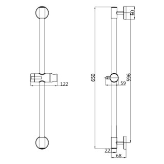 Caesar 凱撒衛浴 WG121 滑桿 可調整 SPA淋浴用 升降滑桿組 蓮蓬頭滑桿 不鏽鋼 滑桿 把手滑桿 把手掛鉤 | 蝦皮購物