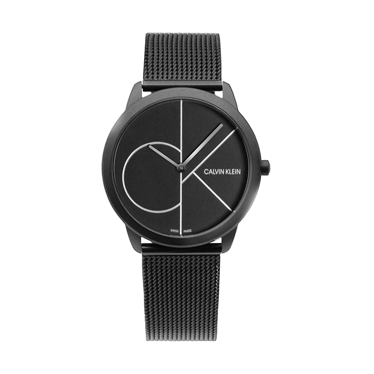 Calvin Klein | CK手錶 minimal系列 - 霧黑面大LOGO米蘭錶帶 K3M5145X | 蝦皮購物