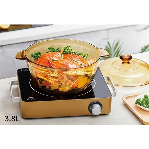 Corelle康寧晶炫透明鍋3.8L贈多功能導磁盤24CM CW-SP2202 耐熱溫差大 毅鴻電器 | 蝦皮購物