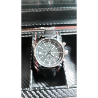Fossil 手錶 男錶 三眼計時皮革腕錶 原廠 附盒裝 BQ1006 | 蝦皮購物