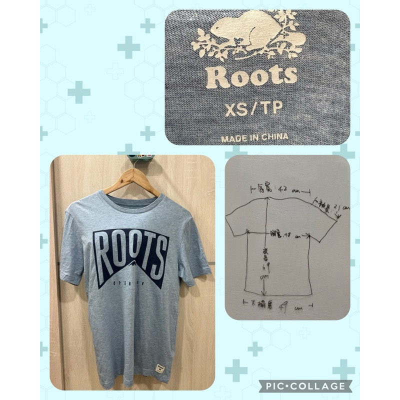 Roots 男短袖棉t上衣 二手 xs/s | 蝦皮購物