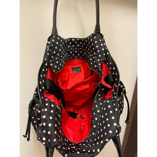 （保留中）二手Kate spade媽媽包黑底白點used maternity bag with diaper pad | 蝦皮購物