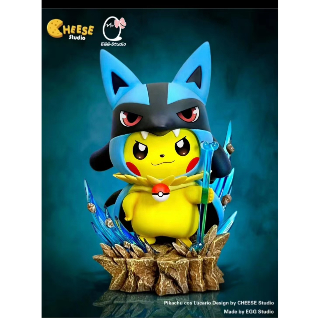 【心動GK】現貨 EGG CHEESE 奶酪變皮系列 路卡利歐 皮卡丘 變裝 限定GK 公仔模型 | 蝦皮購物