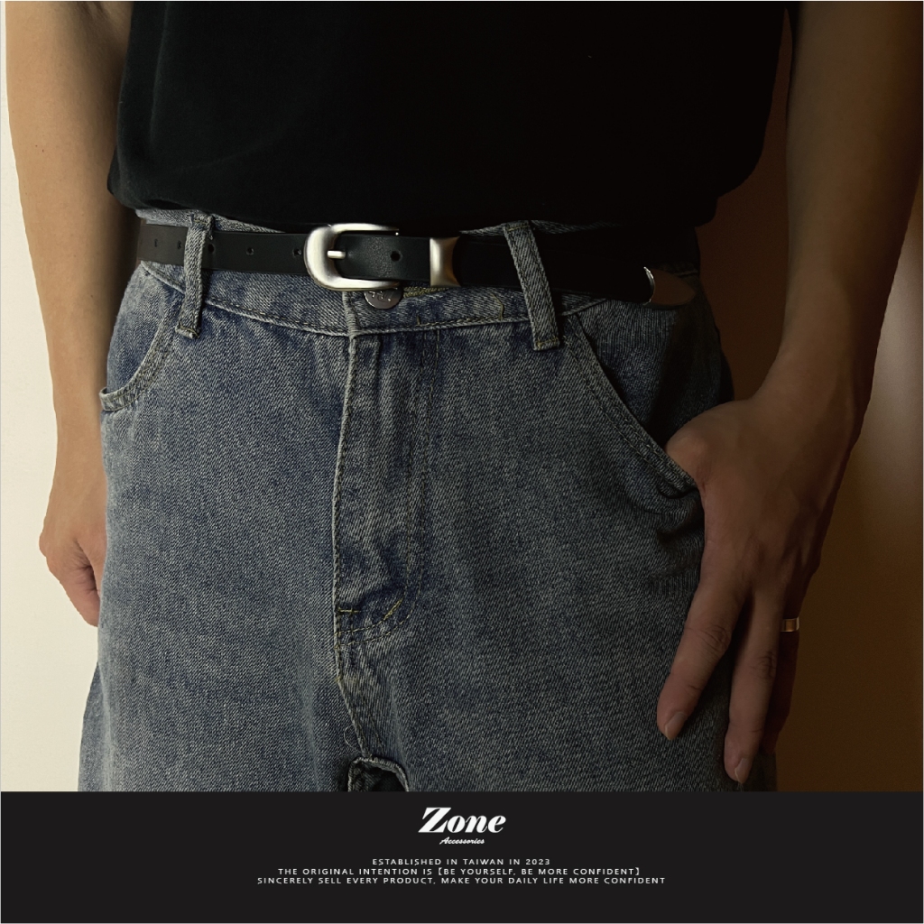 Zone ACC |『現貨免運』經典皮革 設計 基礎 腰帶 細腰帶 / 男生腰帶 中性腰帶 皮帶 / A02 | 蝦皮購物
