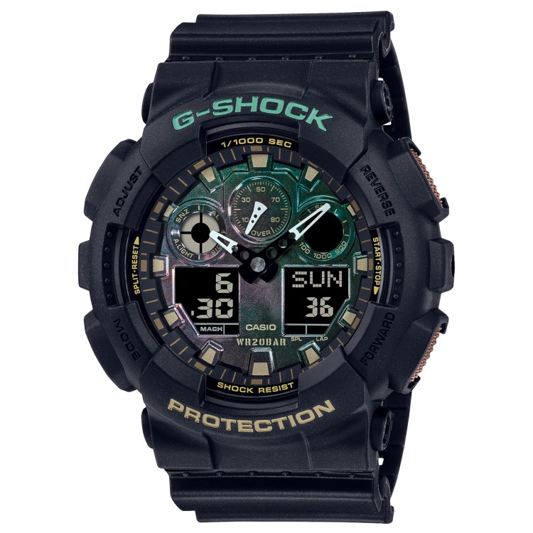 CASIO卡西歐 G-SHOCK 強悍仿鏽 粗曠 雙顯系列-GA-100RC-1A | 蝦皮購物