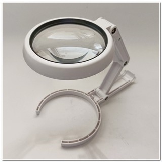 照明燈 LED折疊式放大鏡 LED放大鏡燈3.5倍/10倍 桌面放大鏡 8LED 2段亮度 手持摺疊兩用 | 蝦皮購物