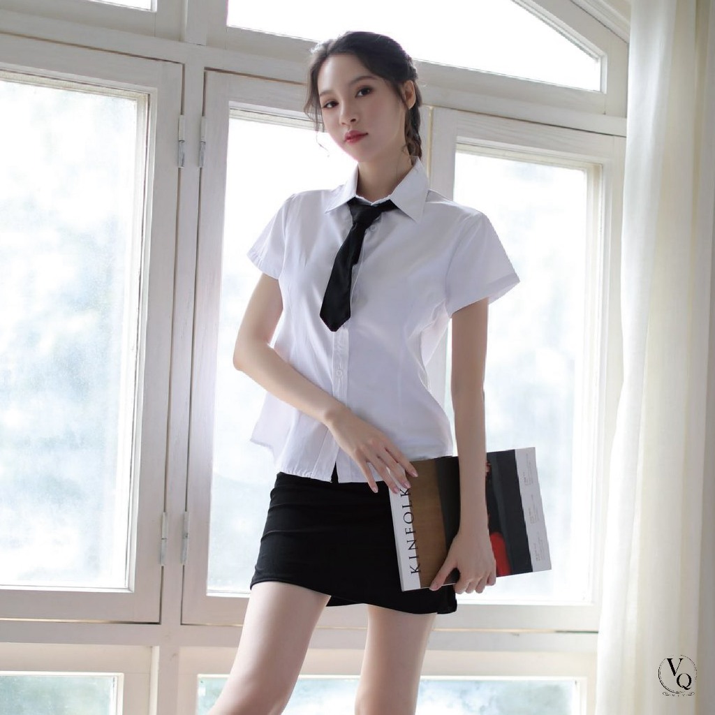 OL性感套裝 誘惑 秘書 白襯衫 開叉短裙 情趣角色服 制服誘惑 角色扮演 COSPLAY | 蝦皮購物