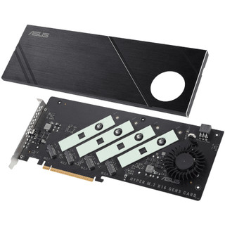 ASUS華碩 HYPER M.2 X16 GEN 5 CARD 支援4組M.2/限NVMe/PCIe模式/擴充卡/原價屋 | 蝦皮購物