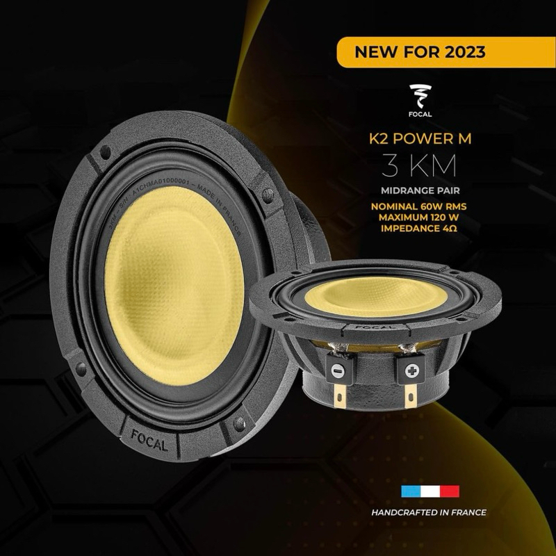 《預購/原廠防偽》Focal 3km K2 Power M 2023最新升級款 3吋 Focal 中音喇叭 中置喇叭 | 蝦皮購物