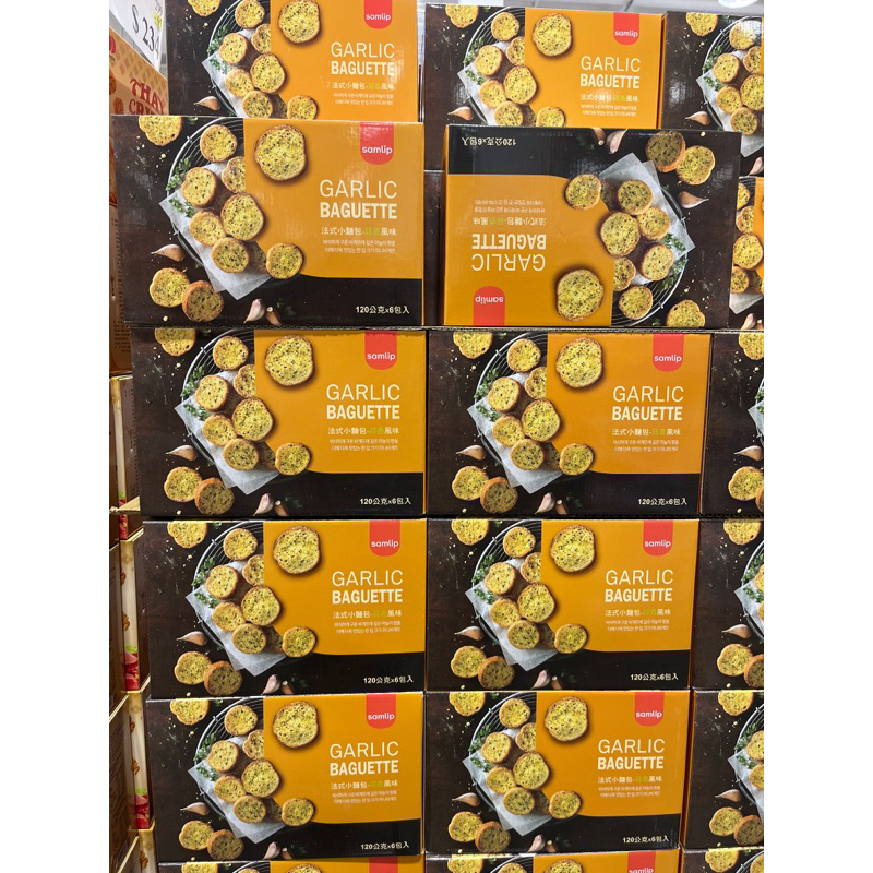 有發票 好市多代購 法式小麵包蒜香口味 120公克 X 6入 Samlip Garlic Baguette | 蝦皮購物