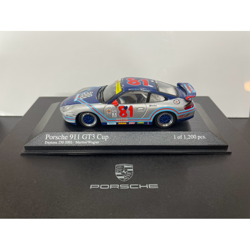 【STAN】絕版出清 Minichamps 1/43 Porsche 911 GT3 cup (996) Martini | 蝦皮購物