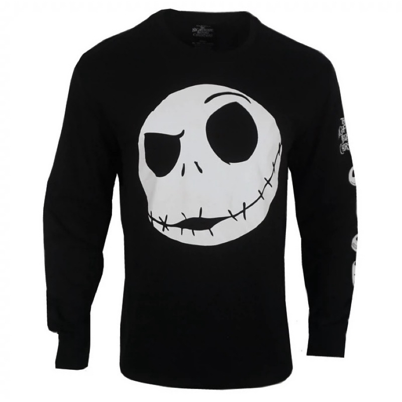 【C3】全新Disney迪士尼The Night Before Christmas聖誕驚魂夜薄長T SZ XL | 蝦皮購物