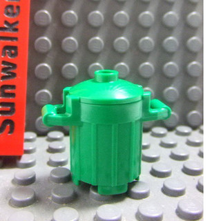 【積木2010】樂高 LEGO 綠色 垃圾桶 (有蓋) / Green / 92926 | 蝦皮購物