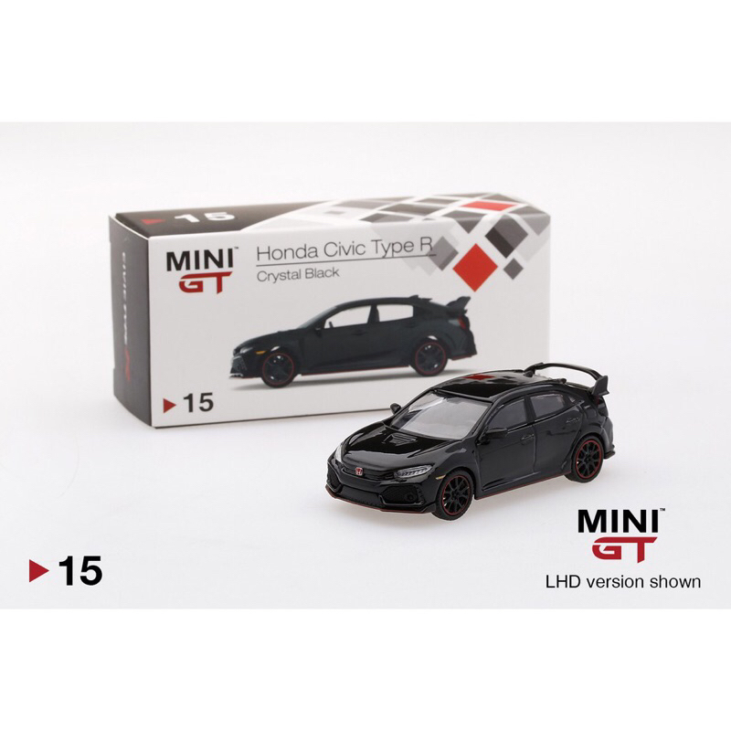1/64 MINI GT #15 HONDA CIVIC TypeR FK8黑色 | 蝦皮購物