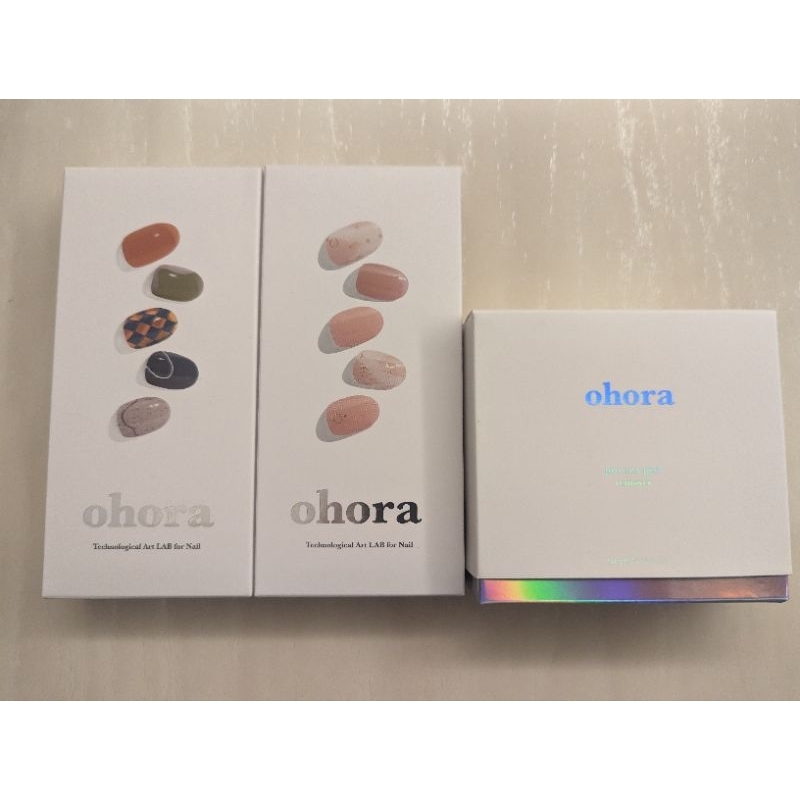 ohora凝膠指甲貼2款+專用卸甲液1瓶 全新未拆封共3件（不含照燈） | 蝦皮購物