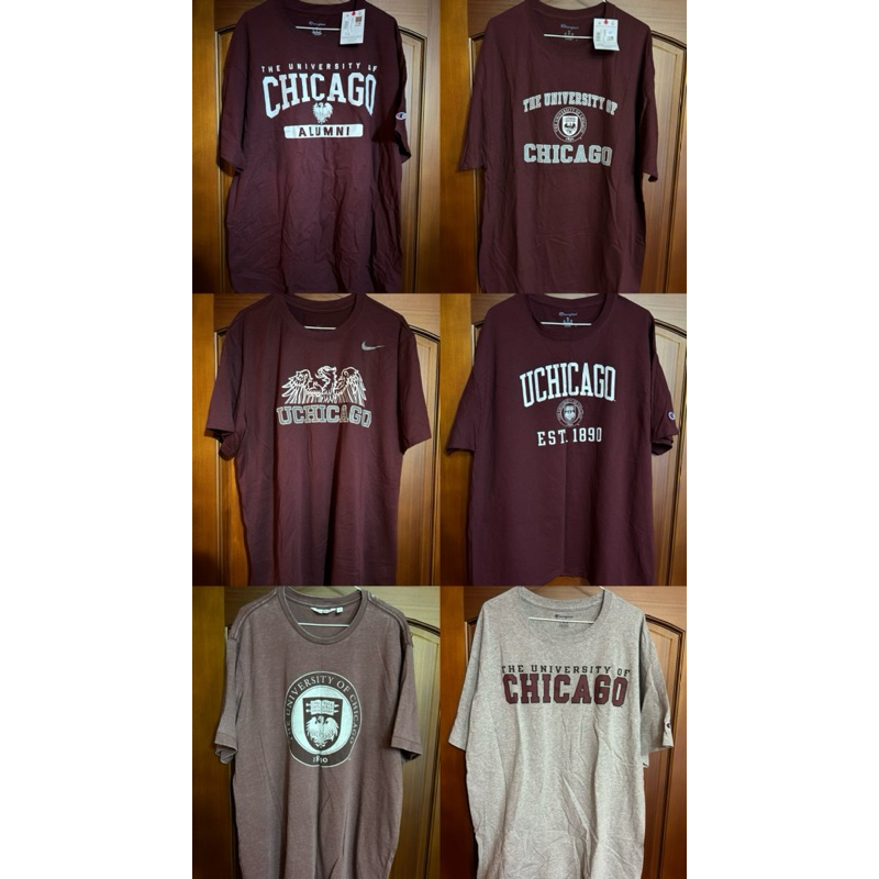 NCAA 美國大學 芝加哥大學 UChicago 字體 校徽 校隊 短袖 上衣 Tee 籃球 MLB NBA emba | 蝦皮購物