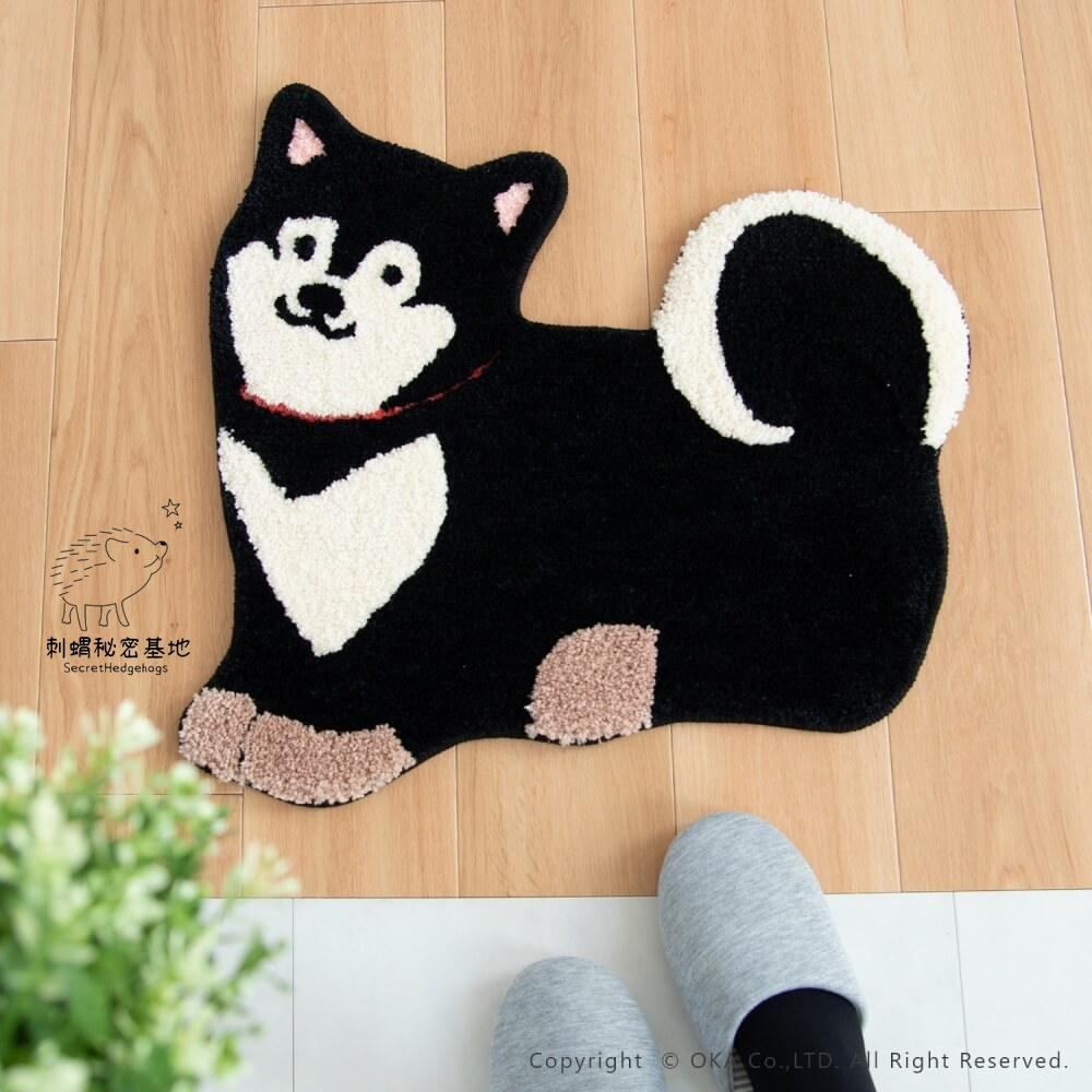 ★刺蝟秘密基地★\除舊布新/ 日本 OKA FUND!T miniRUG 柴犬 柴田 狗狗 止滑踏墊 地墊 腳踏墊 | 蝦皮購物