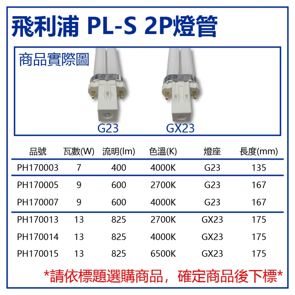 [喜萬年]飛利浦 PL-S 13W PL-S13W PL-2P 進口品 黃光自然光 檯燈 抽油煙機 燈管 PL 燈管 燈 | 蝦皮購物