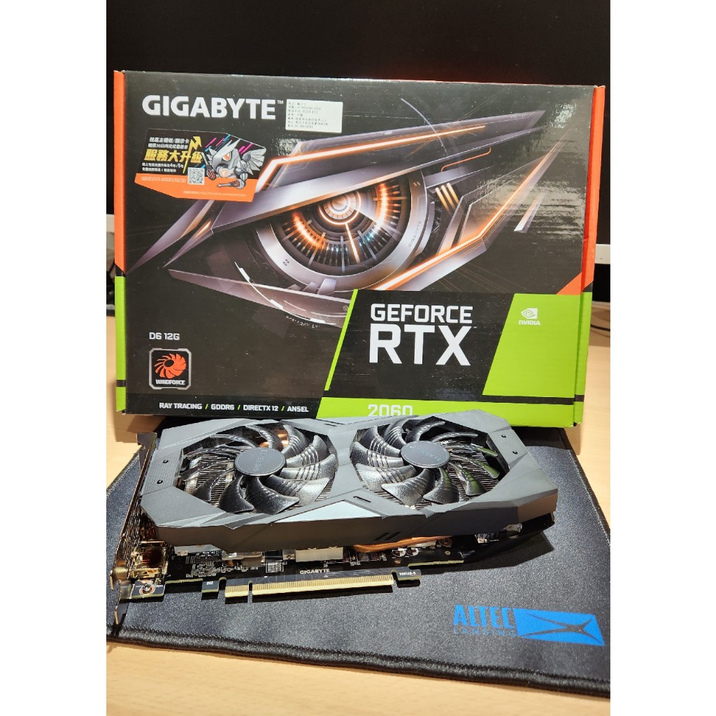 技嘉 RTX2060 12GB GIGABYTE GeForce RTX 2060 D6 12G 二手 [週一特價] | 蝦皮購物