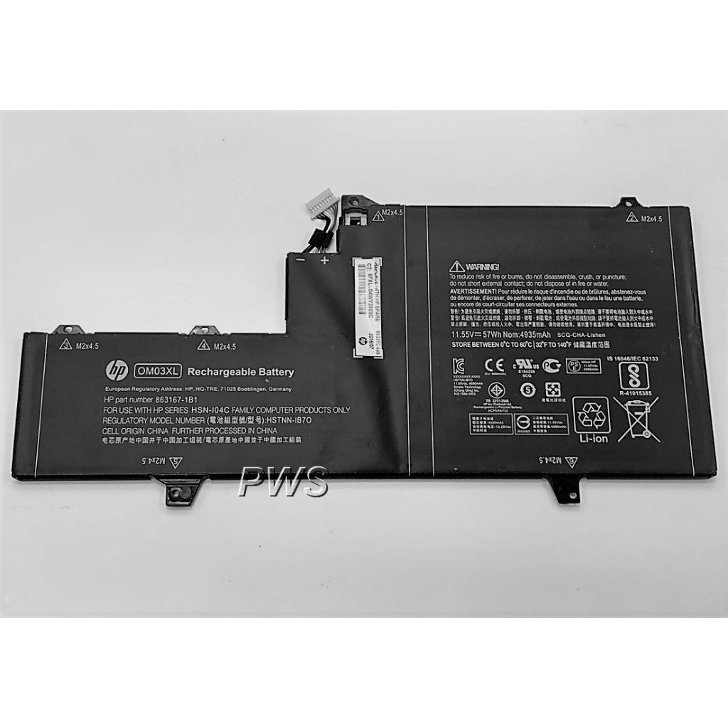 ☆【全新 HP 原廠 OM03 OM03XL 原廠電池 】☆【EliteBook X360 1030 G2】 | 蝦皮購物