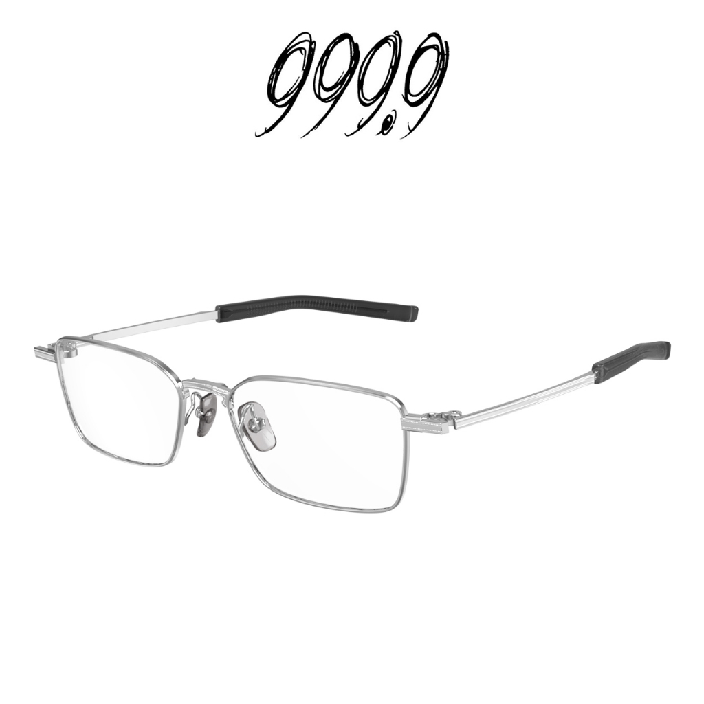 日本 999.9 Four Nines 眼鏡 S-956T C.2 (亮銀) 鏡框【原作眼鏡】 | 蝦皮購物
