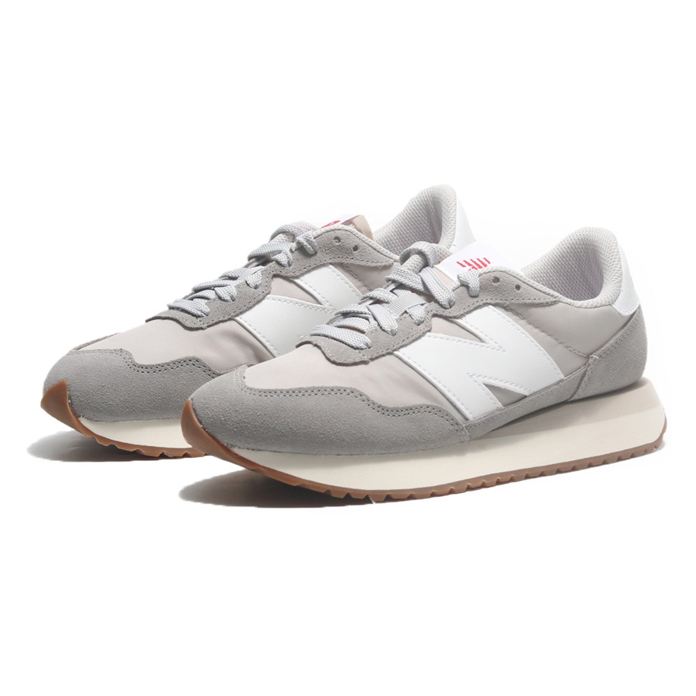 NEW BALANCE 休閒鞋 NB 237 灰白 麂皮 復古鞋 女 MS237GE | 蝦皮購物