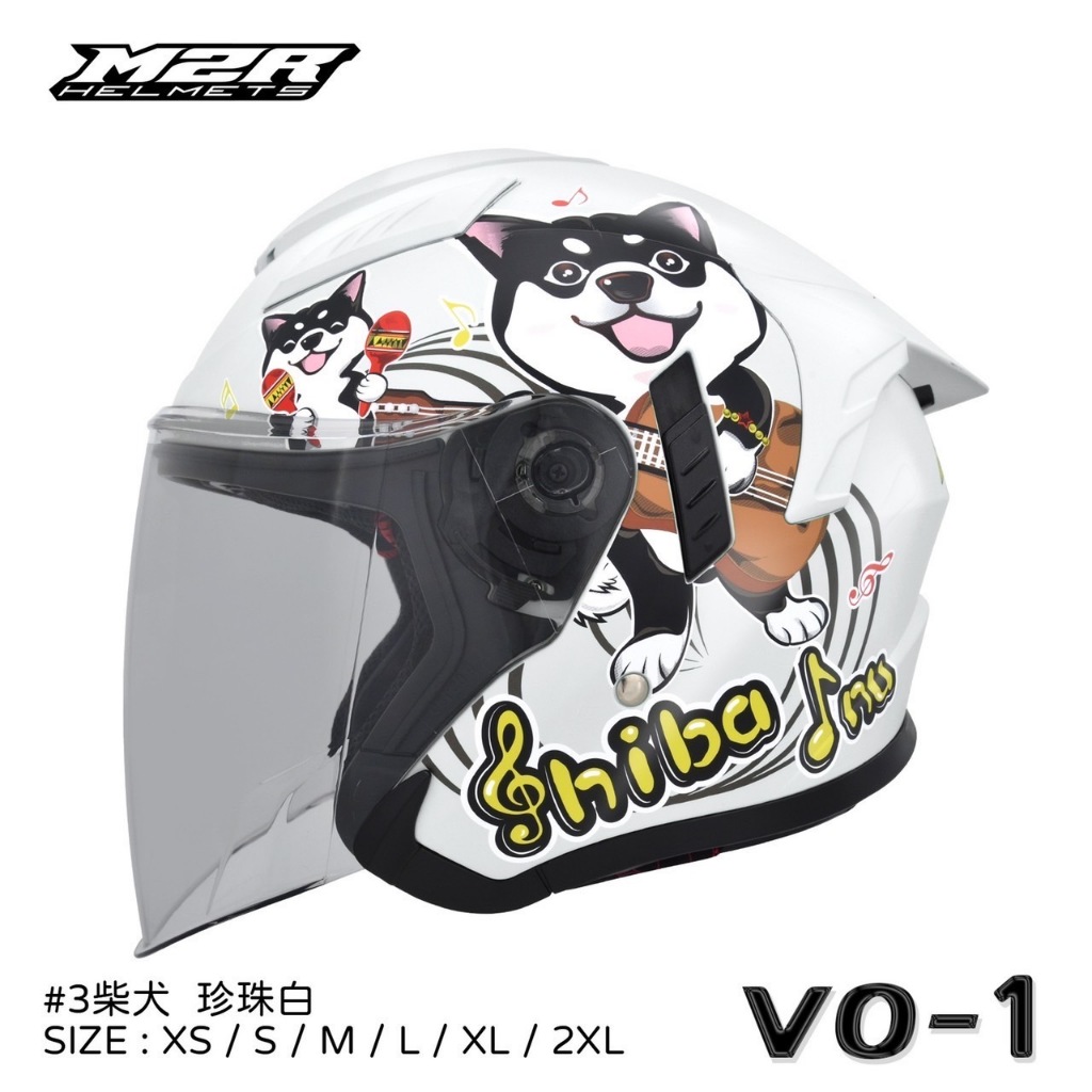 M2R VO-1 3/4罩 安全帽 復古 彩繪 -【萬勝騎士裝備】 | 蝦皮購物