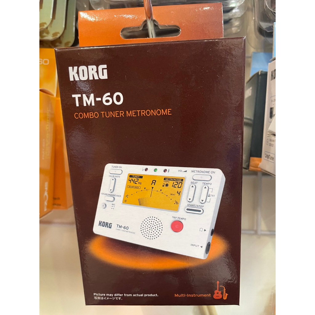 KORG TM-60 白色款 全功能 調音器+節拍器 TM60 | 蝦皮購物