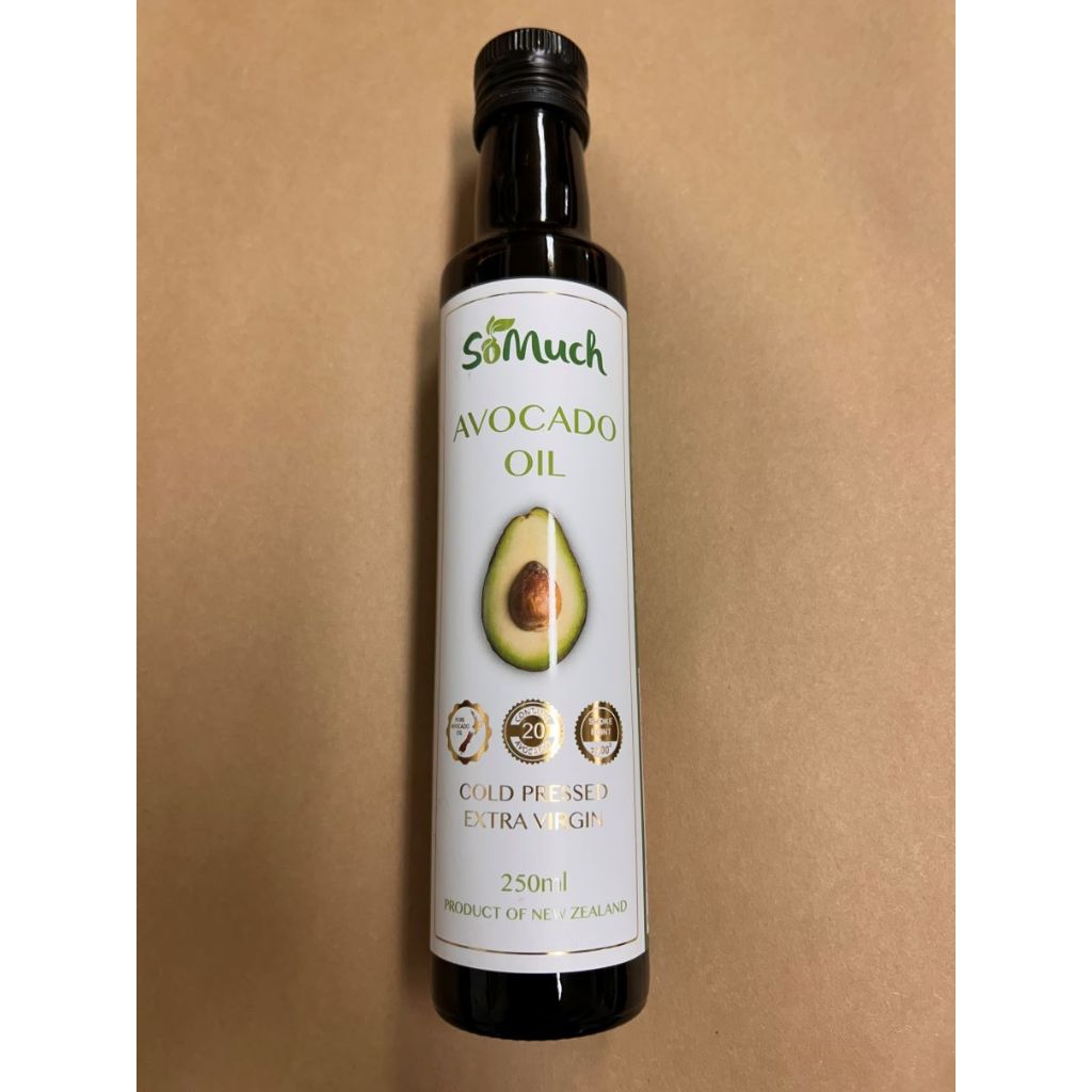 壽滿趣-Somuch 冷壓初榨酪梨油 (250ml ) 一瓶 酪梨油 紐西蘭 生食 涼拌 高溫烹調 | 蝦皮購物