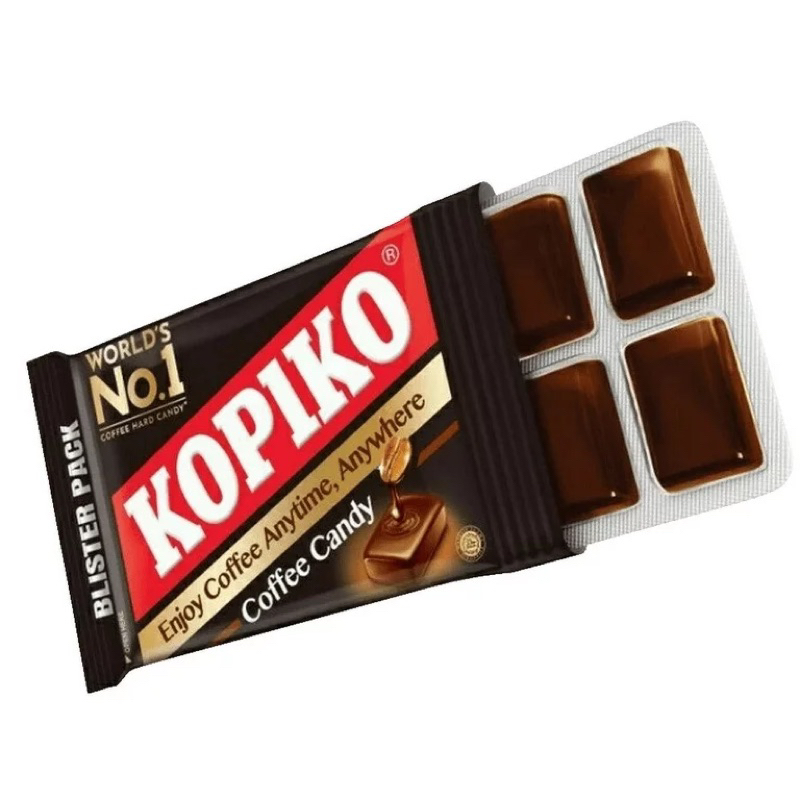 現貨～🇮🇩印尼KOPIKO咖啡糖-無糖/原味(8入裝) Kopiko Blister Pack 32g | 蝦皮購物