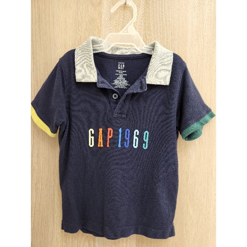 GAP專櫃正品 短袖上衣 棉質上衣 恐龍 polo衫 logo 男童100cm 3y | 蝦皮購物