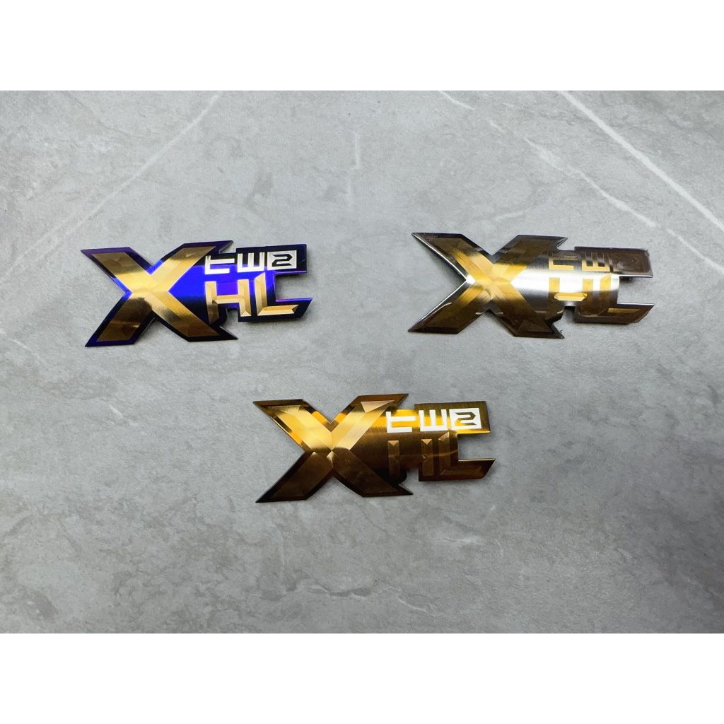🌟X2 HL X2HL RT 斜瓶鈦合金飾片 鈦色 金色 銀色 鈦片 鈦牌 正鈦合金 反光片 氣瓶鈦片🌟 | 蝦皮購物
