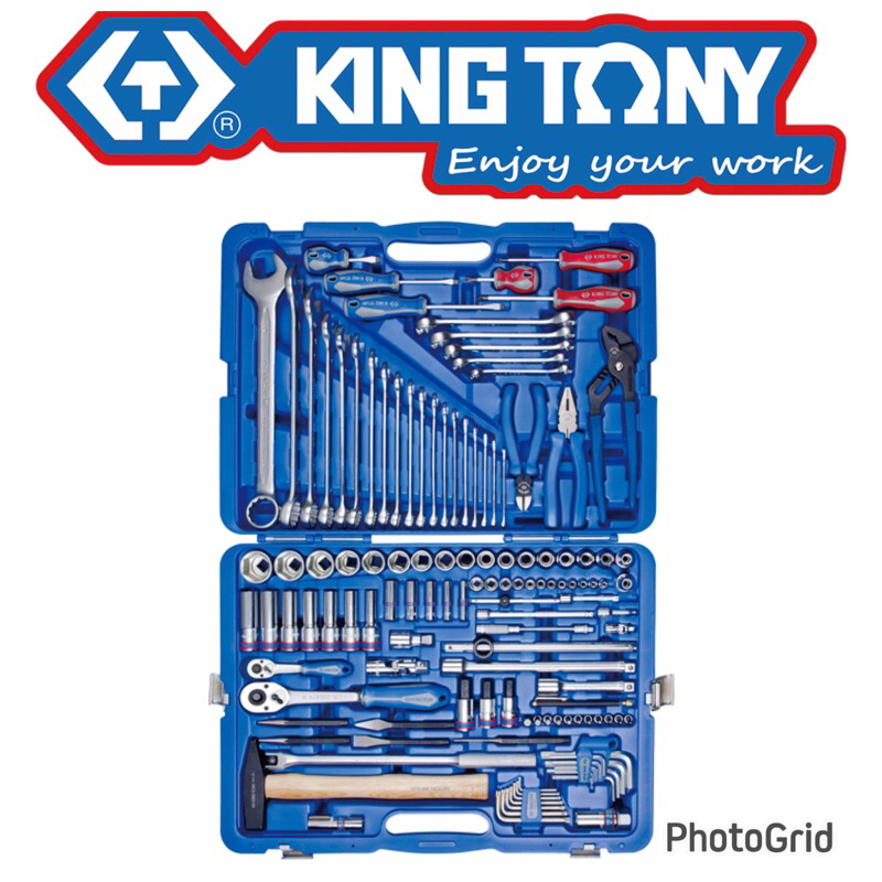 {JSL} KING TONY 7528MR01 128件式 1/4"+1/2" DR. 綜合工具組 | 蝦皮購物