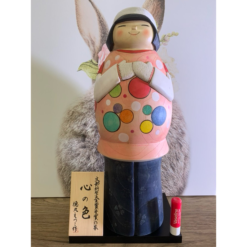 全新日本木芥子/ kokeshi（心の色 / TOKUMARU ETSUKO 1956~）42公分 | 蝦皮購物