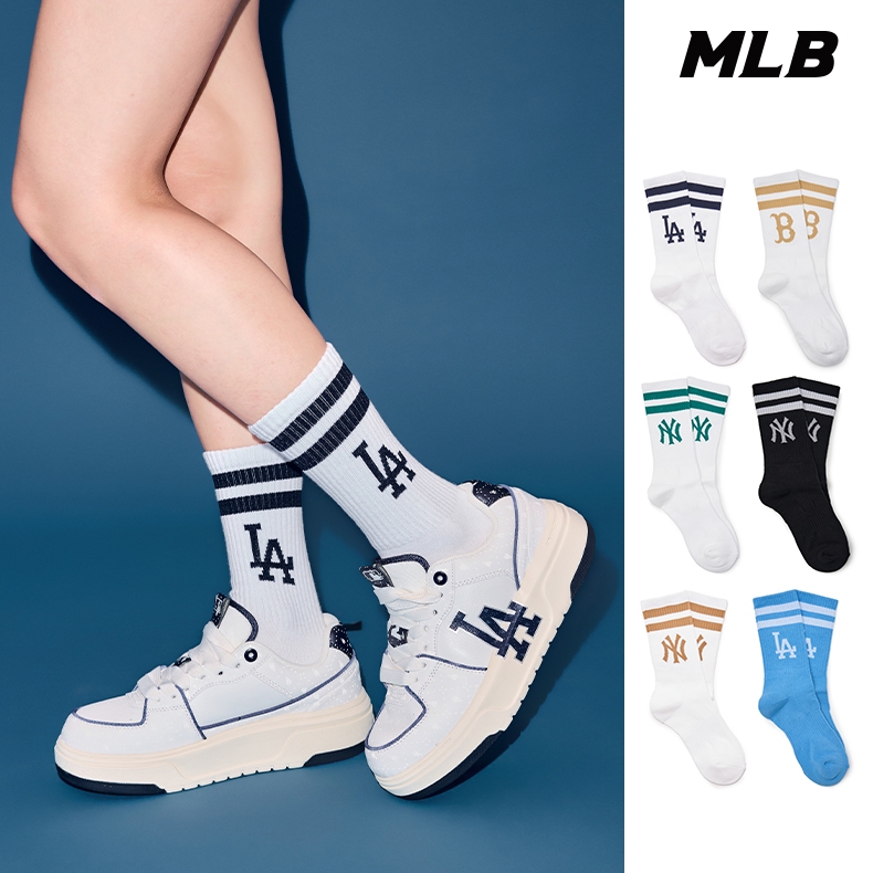 MLB 襪子 中筒襪 道奇/紅襪/洋基隊 (3ASOMS33N-六款任選)【官方旗艦店】 | 蝦皮購物