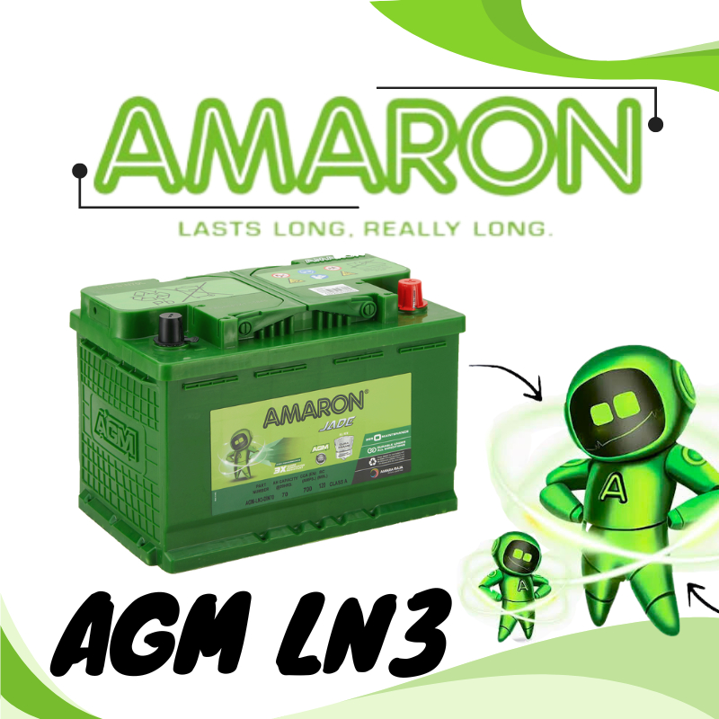 AMARON愛馬龍JADE AGM LN3 歐規70Ah免保養電瓶 全新現貨 汽車電池 啟停車用 DIN70 | 蝦皮購物