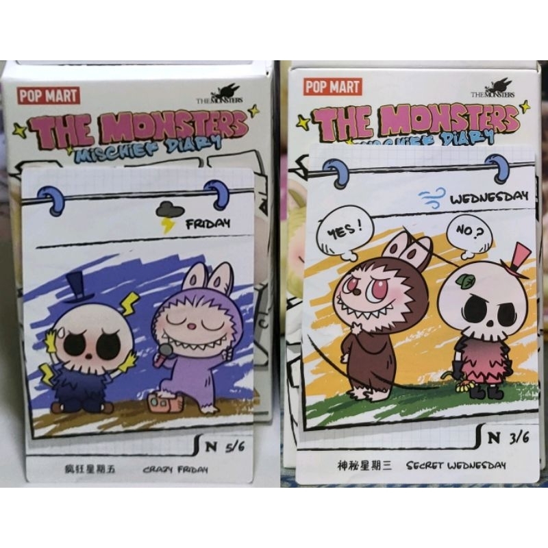 POPMART 泡泡瑪特 THE MONSTERS LABUBU TYCOCO 頑皮日記系列 | 蝦皮購物