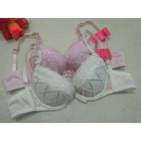 【奧黛莉】深V豐胸 蕾絲繡花內衣【5107】65B,70C,70D,75C,75D,80C,80D~象牙白,粉 | 蝦皮購物