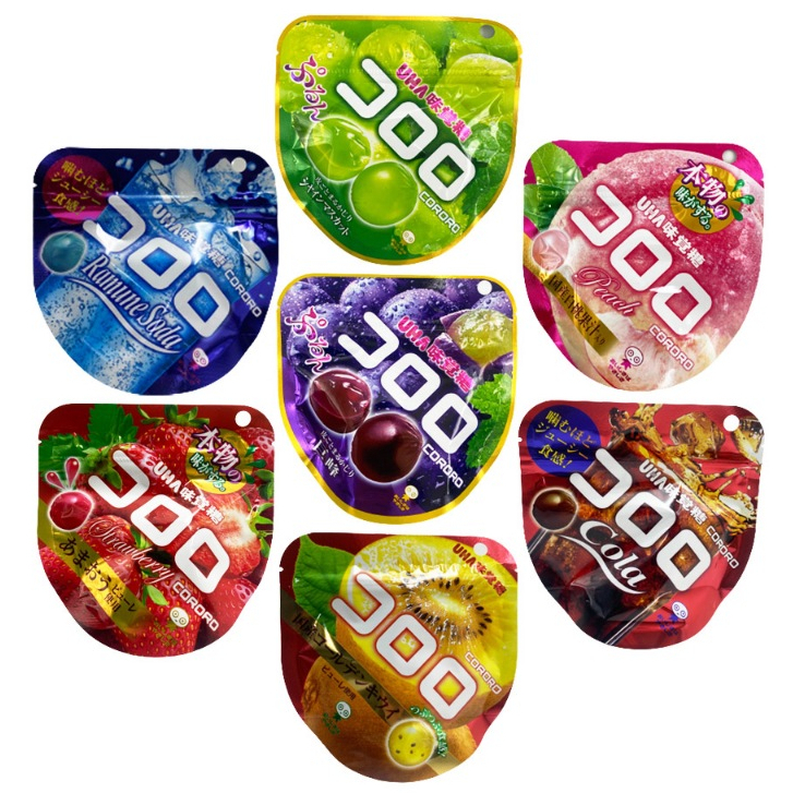 UHA 味覺 酷露露Q糖 葡萄｜白葡萄｜水蜜桃｜草莓｜汽水｜可樂 軟糖 40g【日本】 | 蝦皮購物