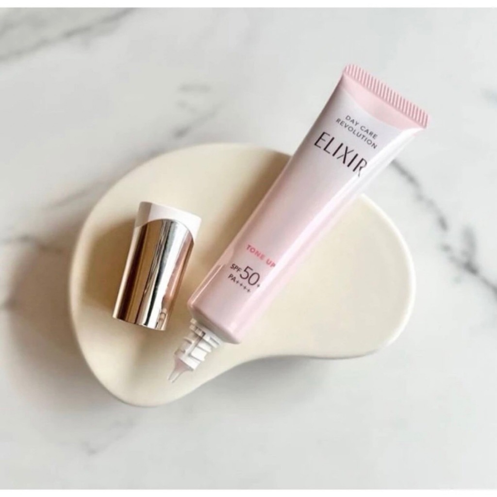 怡麗絲爾 ELIXIR 在台現貨 資生堂 粉管 潤色 日本境內版 高機能 PF50+ PA+ 35ml 防曬 隔離潤色 | 蝦皮購物