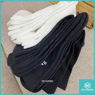 ADIDAS LOGO SOCKS 運動襪 厚底 長襪 白 黑 三雙一組 HT3446 IC1310 DOT 聚點 | 蝦皮購物