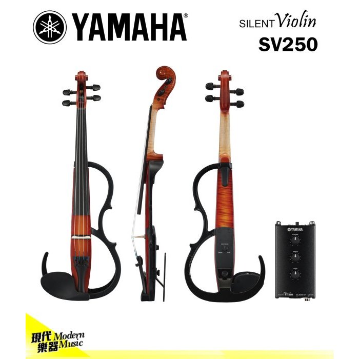 【現代樂器】三期零利率免運！YAMAHA SV-250 靜音小提琴 含專用控制盒 公司貨保固 SV250 | 蝦皮購物