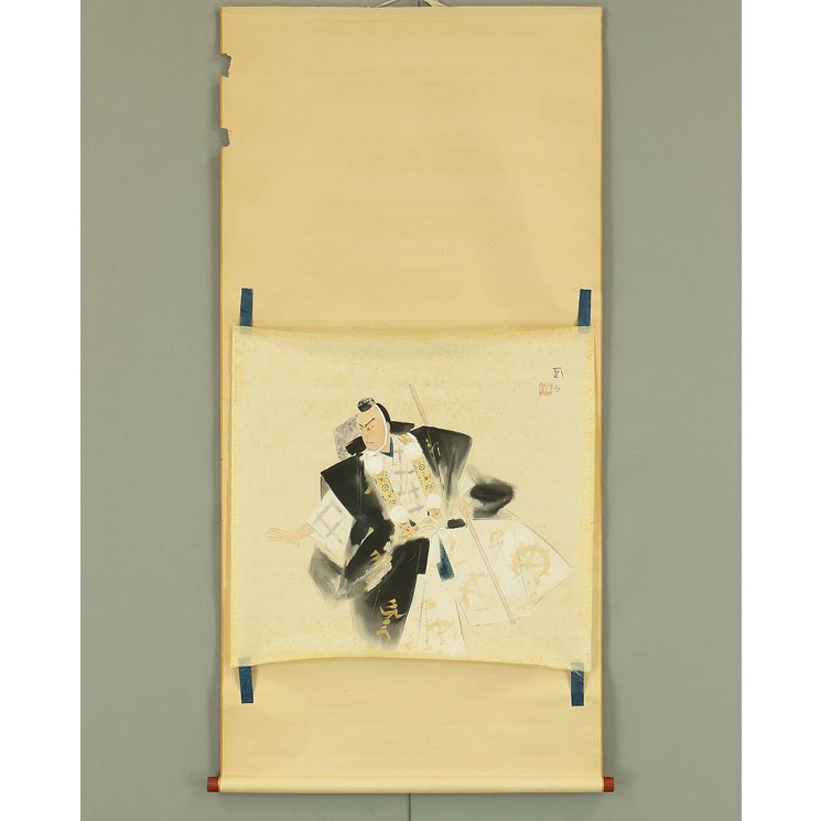 三宅凤白 Miyake Kohaku（1893-1957）“歌舞伎戏剧 - Kanjincho”M185 日本艺术幕里 | 蝦皮購物