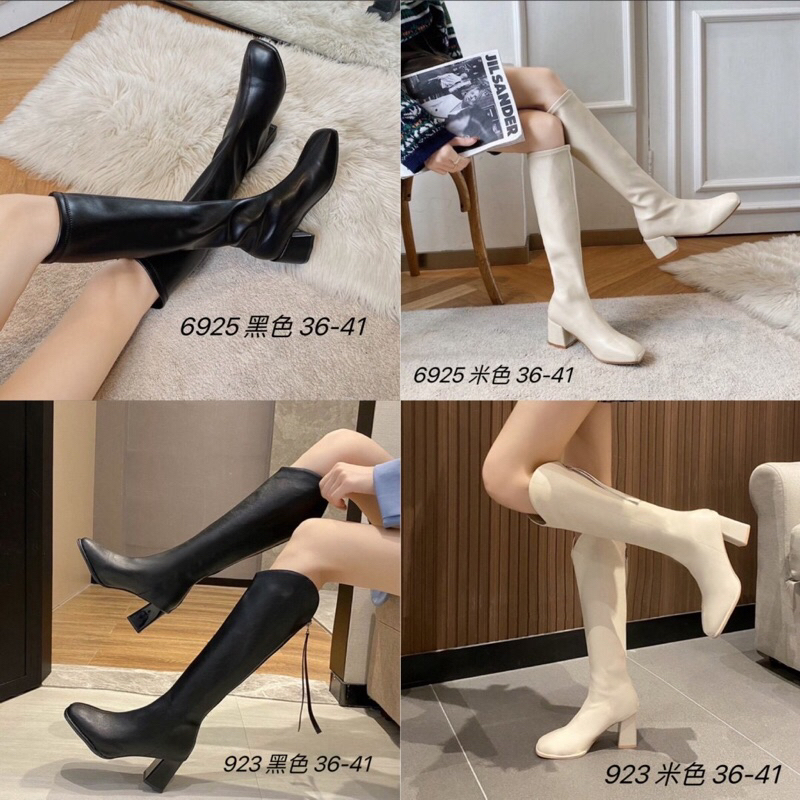 【Joyishoes】台灣出貨 加大尺碼 長靴 高筒長靴 短筒靴 靴 綁帶短靴 中筒靴 過膝靴 切爾西靴923 6925 | 蝦皮購物