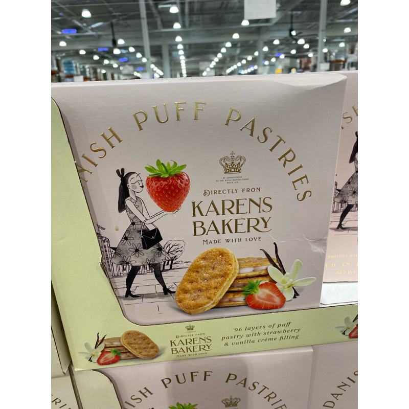 Karens Bakery 丹麥草莓奶霜風味千層酥 480公克 | 蝦皮購物