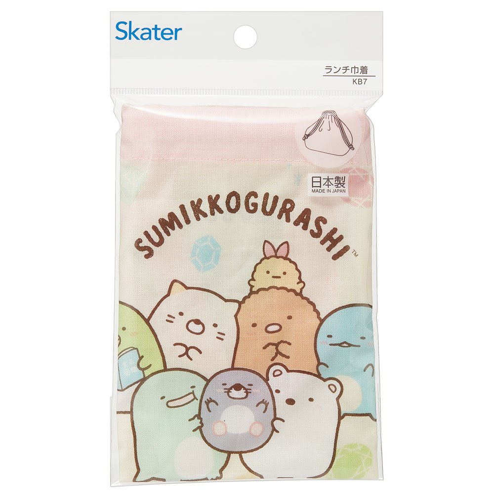 ☆案內批發☆24入P220 666193 Skater KB7 角落生物 束口手提袋100%純綿便當袋餐盒野餐袋2.5L | 蝦皮購物
