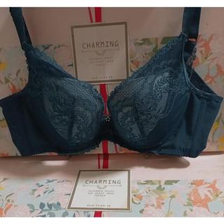 【EASY SHOP】奧黛莉包覆機能75D=34D咖啡紗單內衣(孔雀藍) | 蝦皮購物