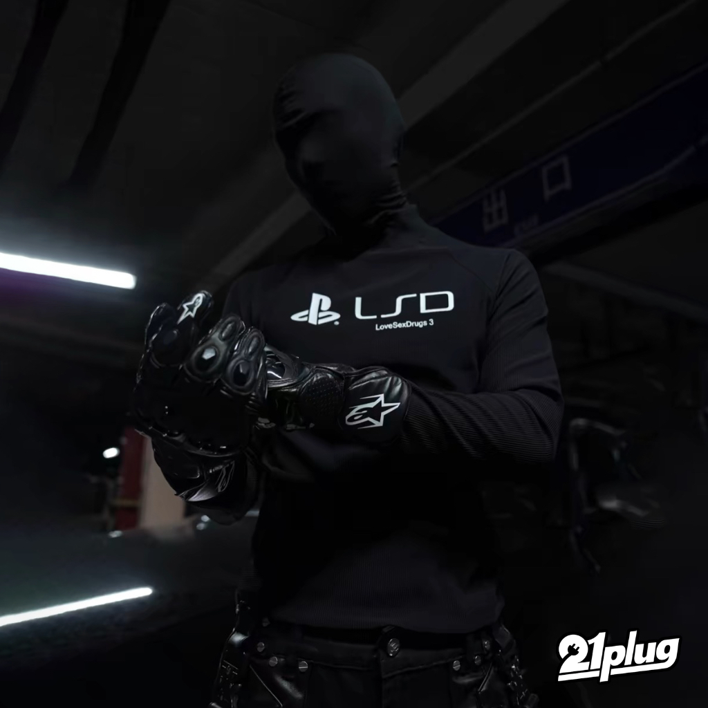 【21plug🔌】RYE CHASIN - LSD 惡搞緊身高領長袖 彈性機能速乾上衣 opium | 蝦皮購物