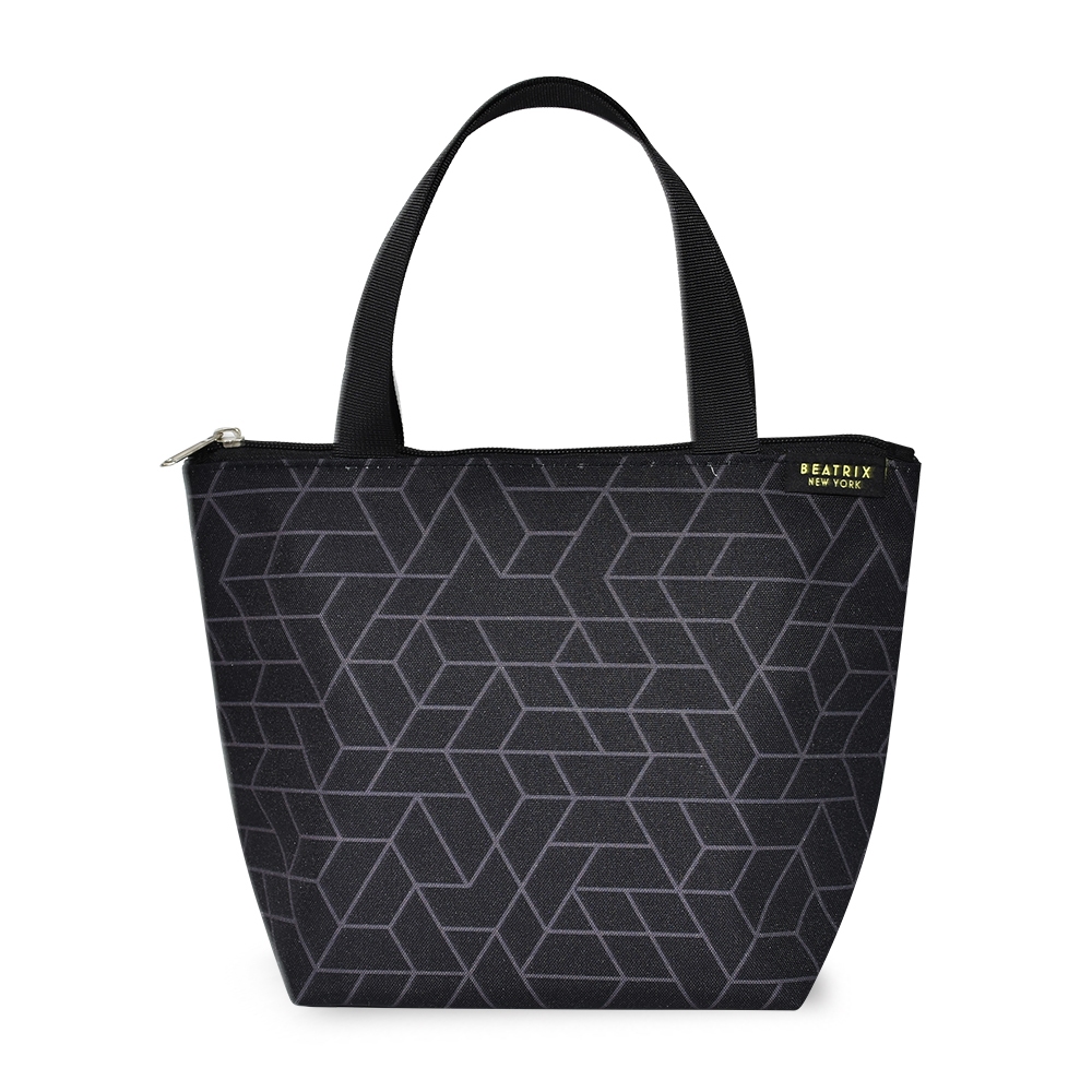【BEATRIX NEW YORK】美式休閒防潑水午餐袋／幾何黑 | 蝦皮購物