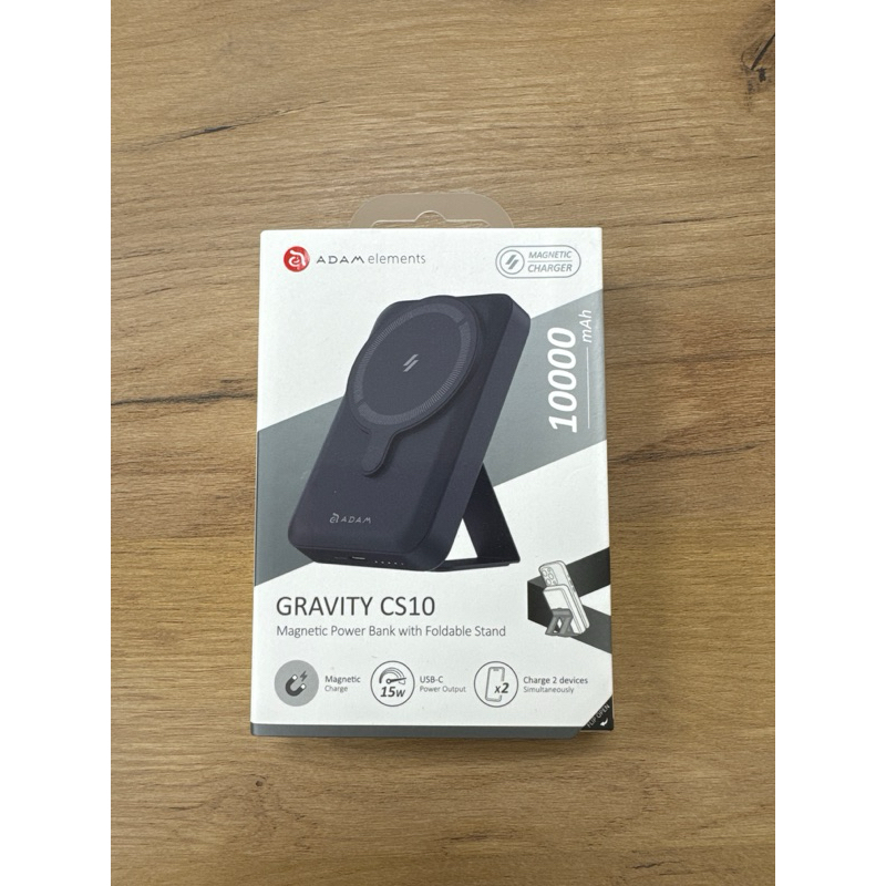 【3C博士】ADAM 亞果元素 GRAVITY CS10 支架式 磁吸行動電源 10000 mAh MagSafe | 蝦皮購物